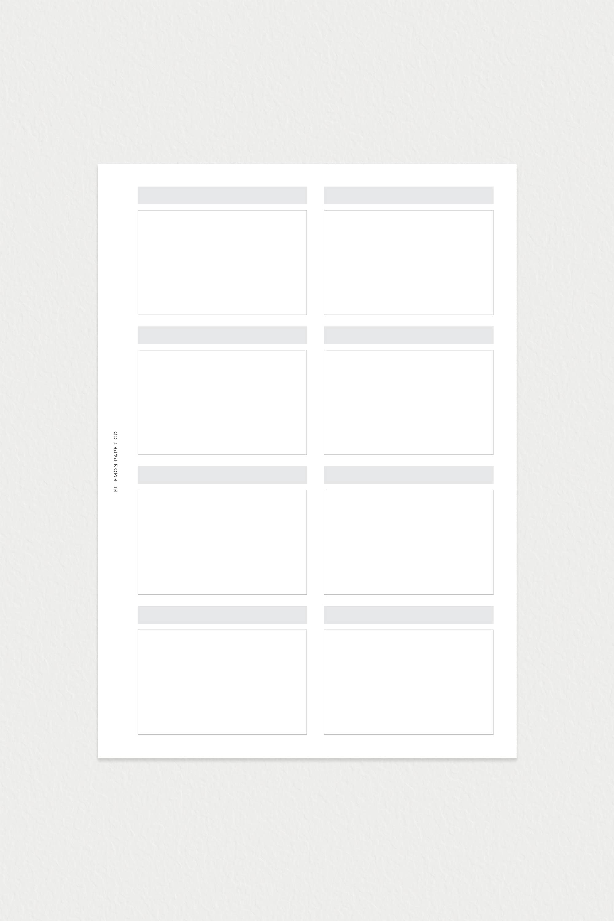 PRINTABLE Planner A5 8 Boxes - Etsy