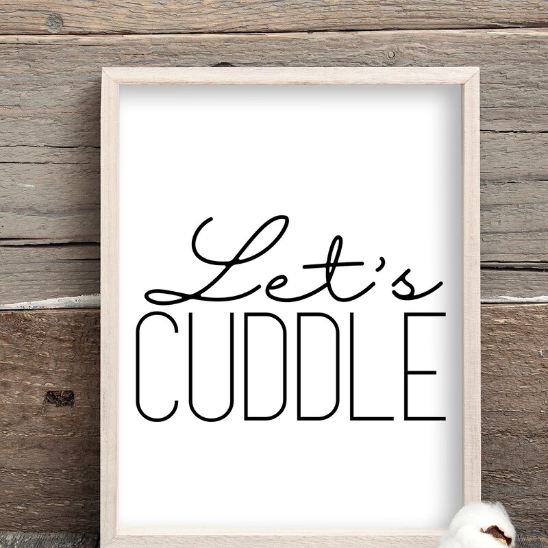 Lets Cuddle Sign - Etsy