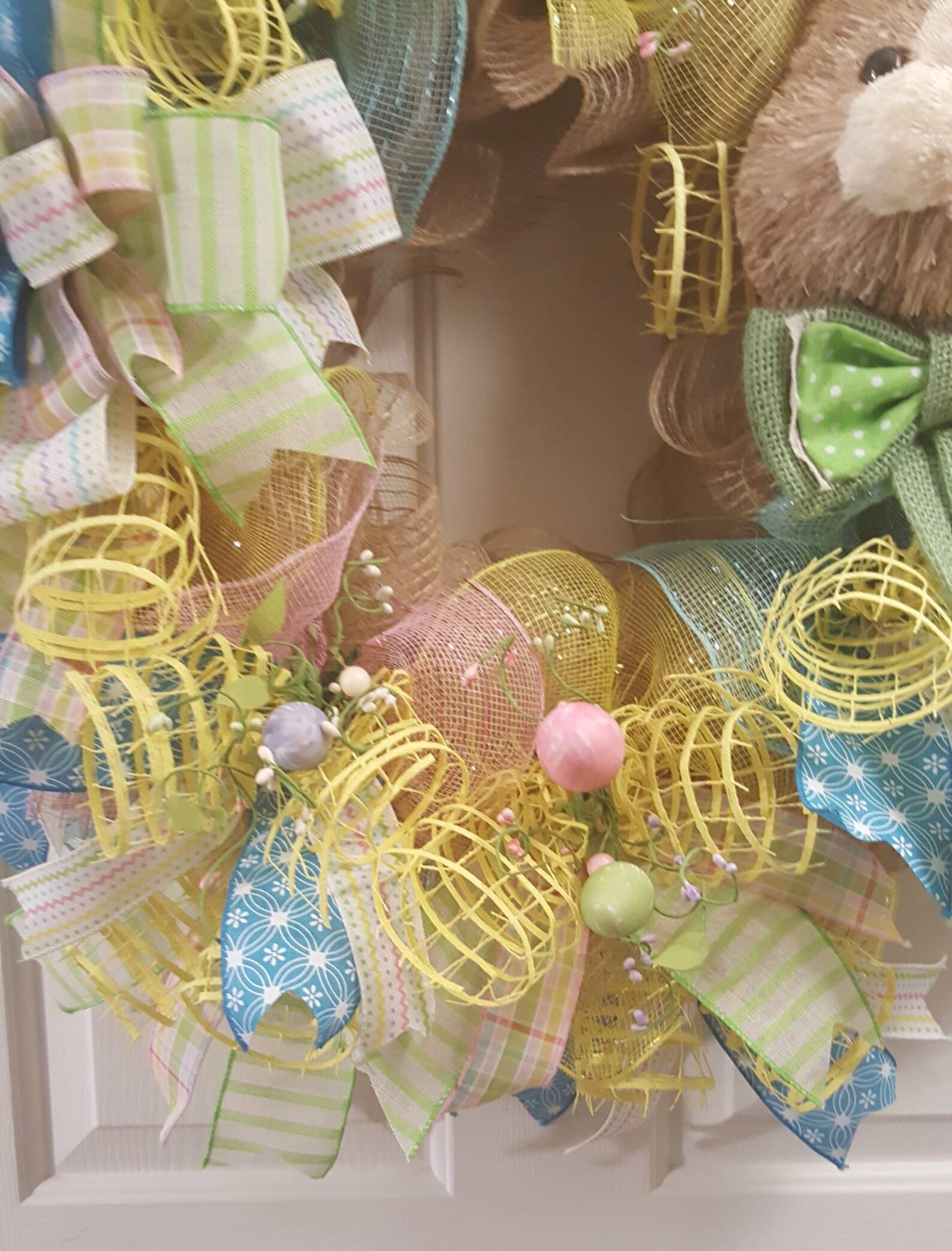Easter Wreath Easter Bunny Wreath Bunny Wreath Happy Easter - Etsy