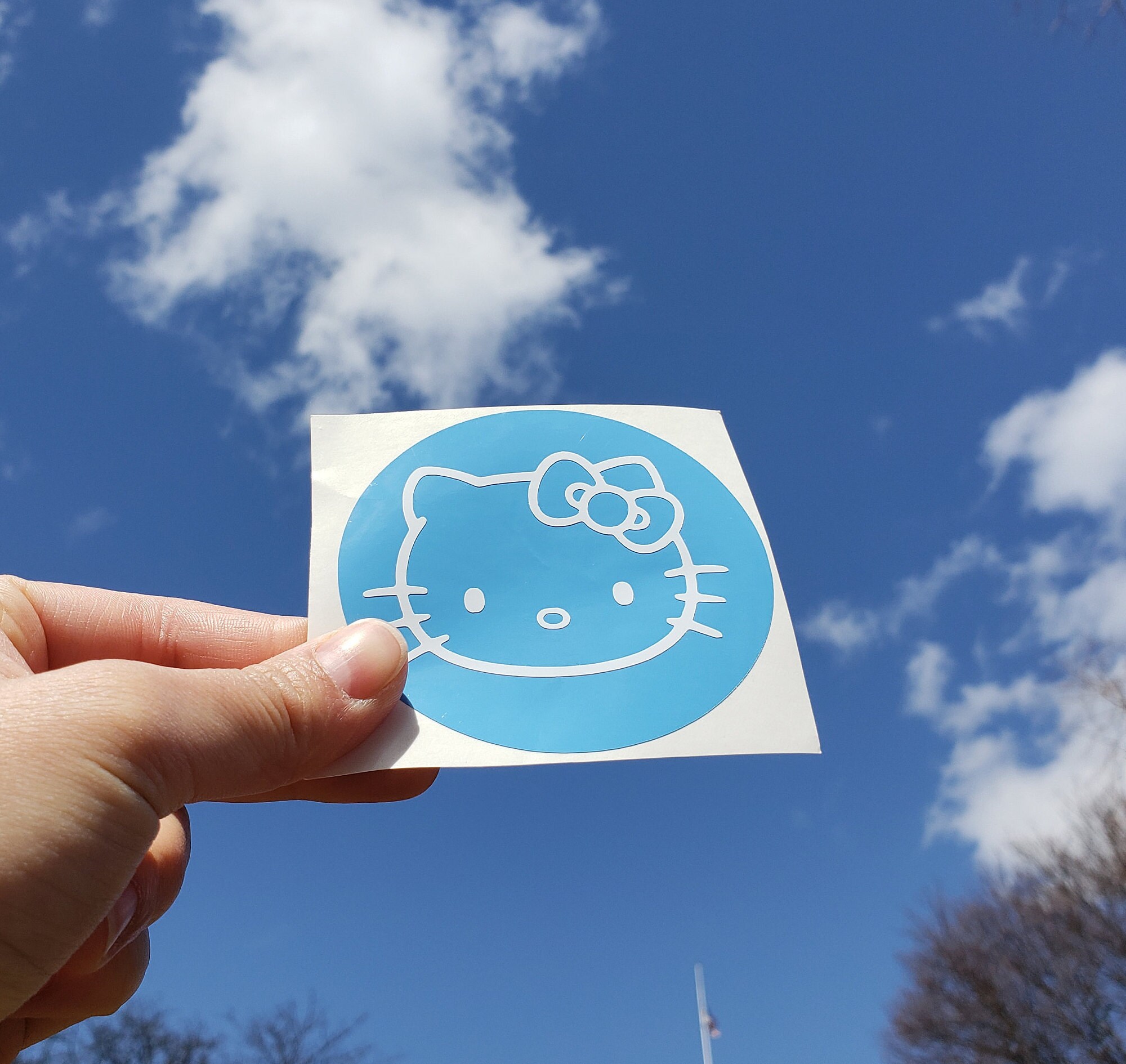 Calcomanía de Hello Kitty Calcomanías Kawaii Calcomanía - Etsy México