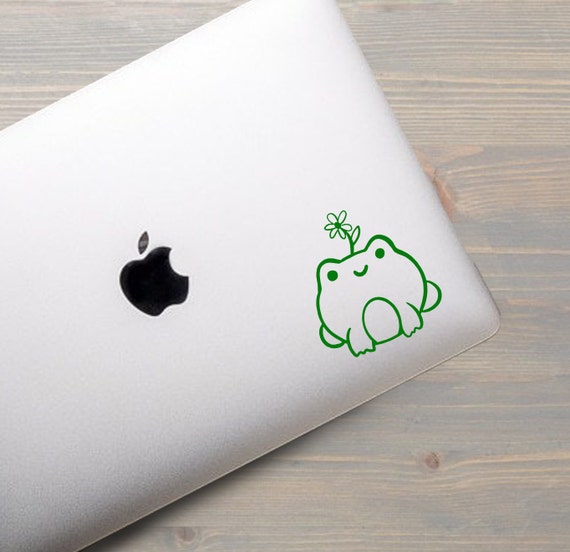 Sitting Frog Decal Cute Frog Laptop Decals-Car Decals | Etsy