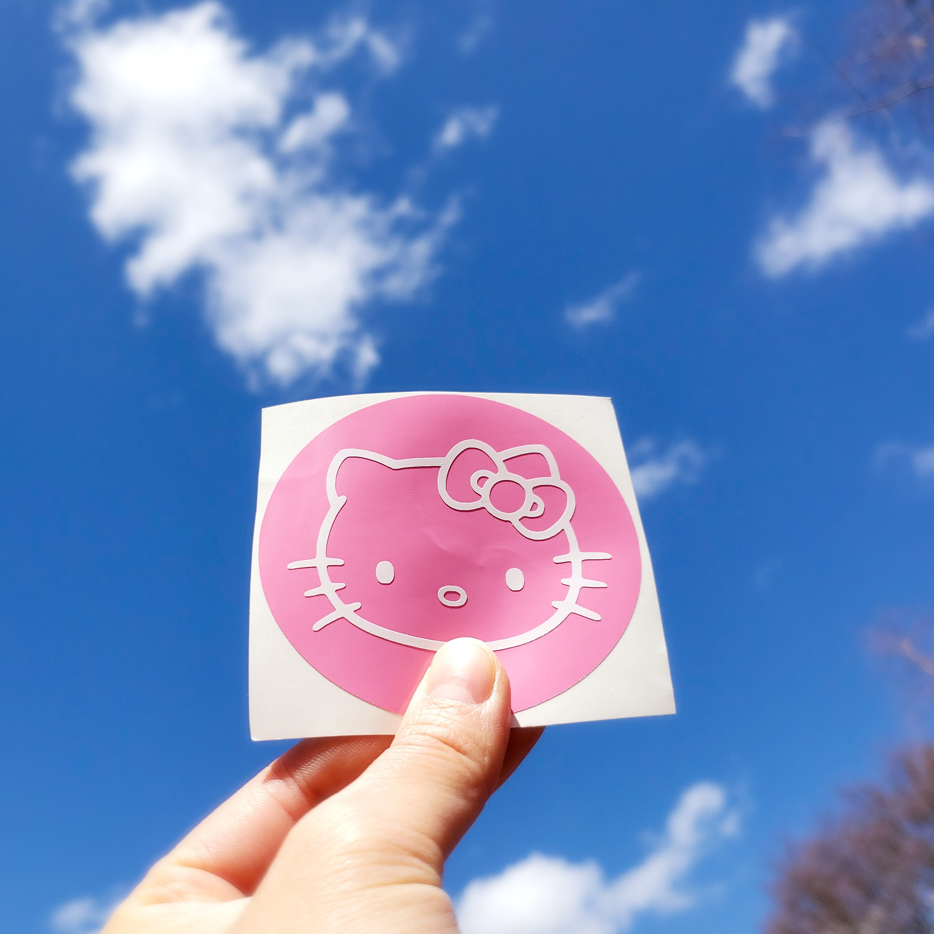 Calcomanía de Hello Kitty Calcomanías Kawaii Calcomanía - Etsy México