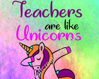 Teachers Are Like Unicorns Svg - Etsy