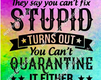 You Cant Fix Stupid Svg - Etsy