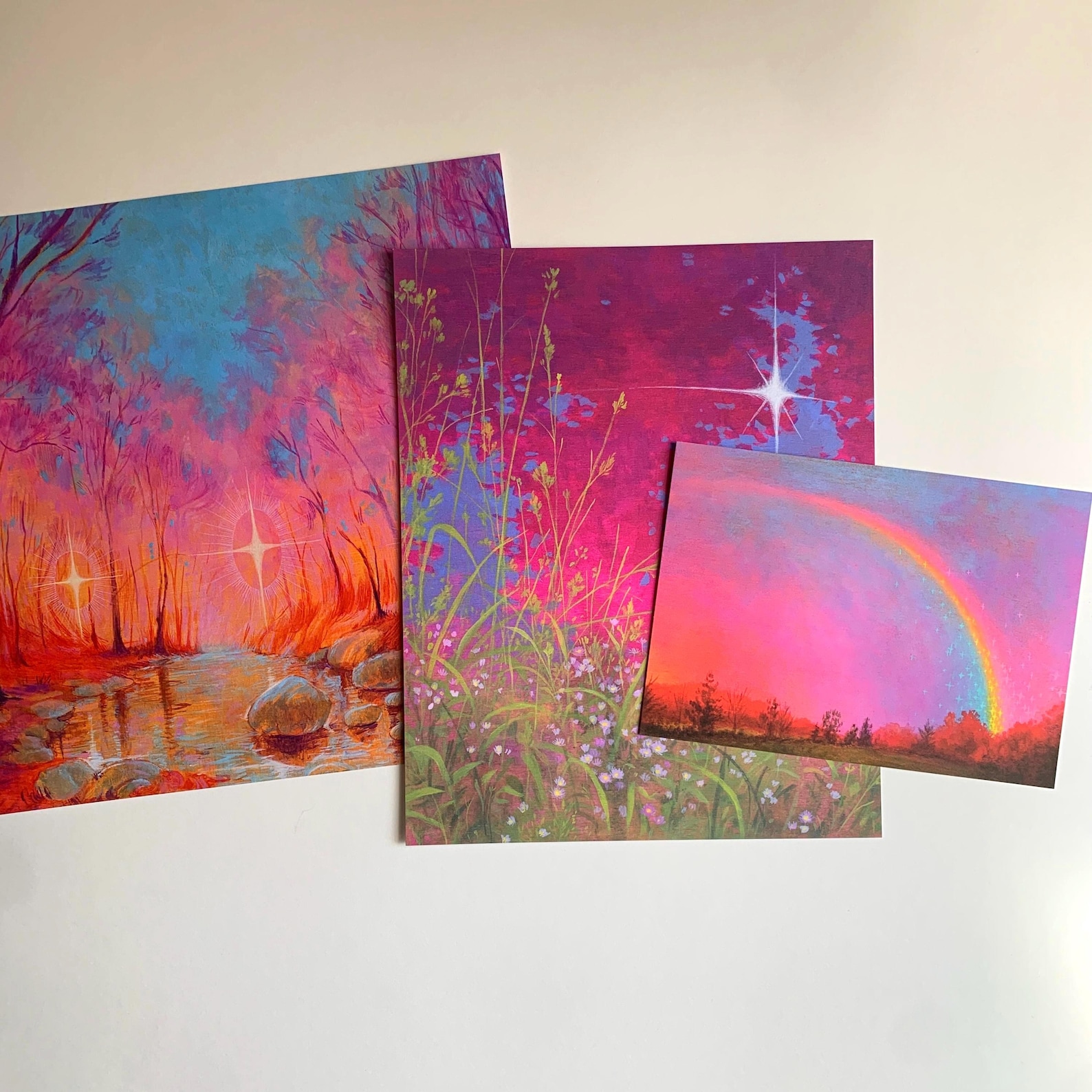 Art Print Pack - Pink Dreamscapes - Etsy