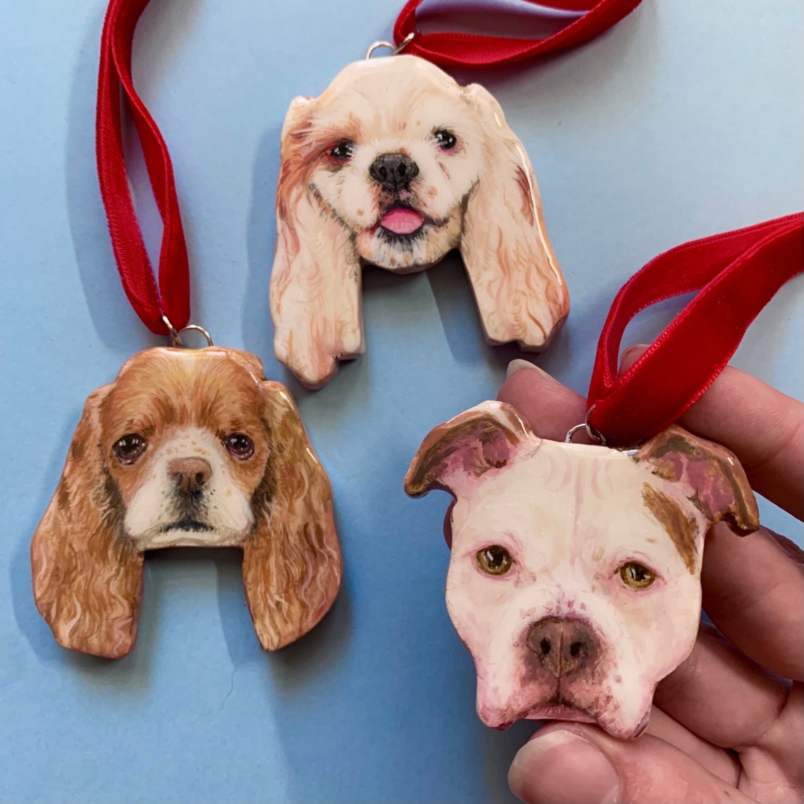 Custom Pet Portrait - Keychain, Magnet, Ornament - Etsy