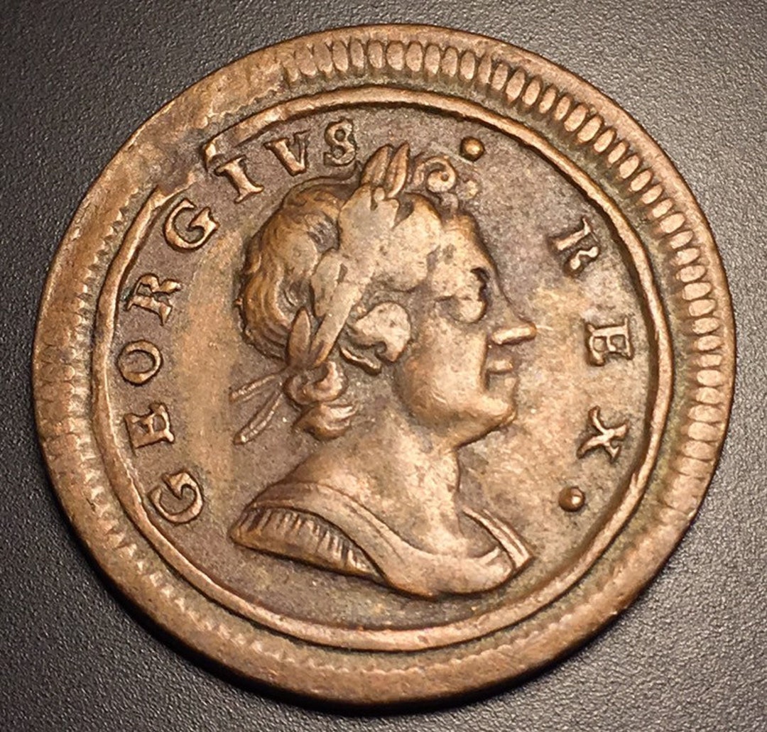 1721 Great Britain Coin Farthing - Etsy