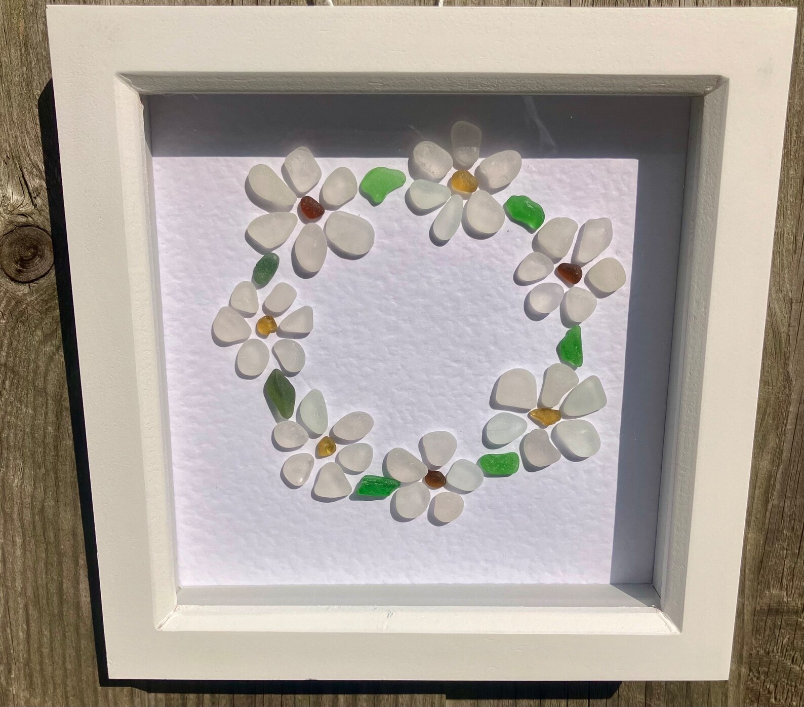 Sea Glass Art, Sea Glass, Sea Glass Picture, Handmade, Beach, Wall Art ...