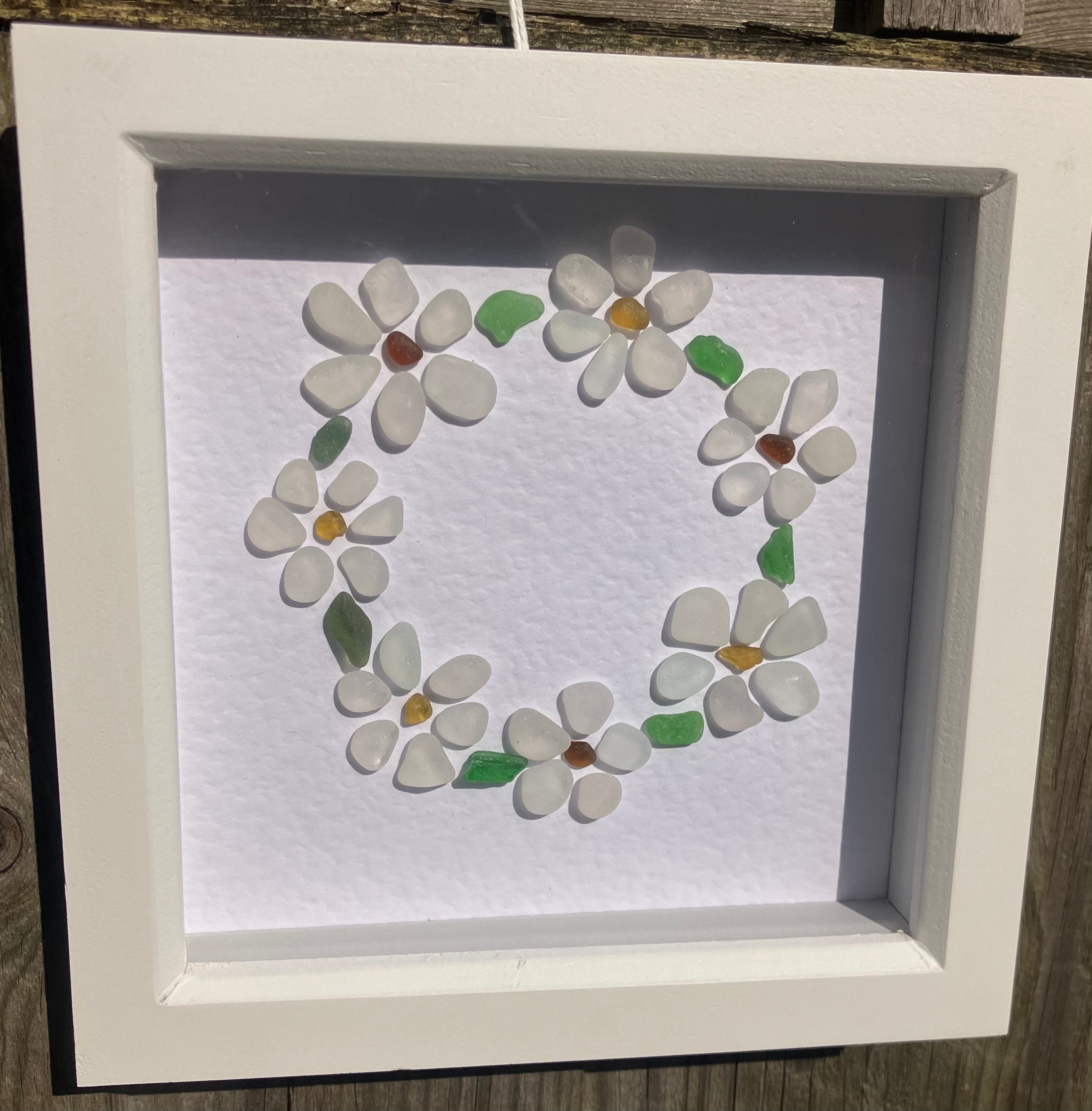 Sea Glass Art, Sea Glass, Sea Glass Picture, Handmade, Beach, Wall Art ...