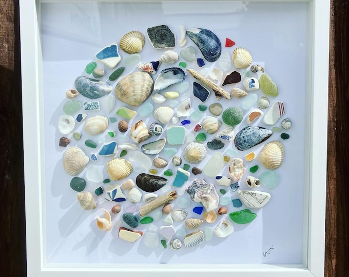 Sea Glass Print, Sea Glass Picture, Sea Shells, Sea Pottery, Coastal ...