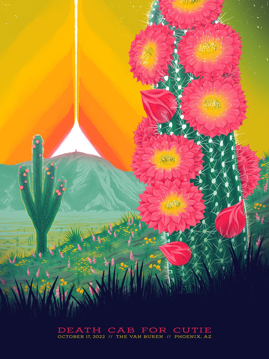 Death Cab for Cutie Poster - Phoenix, AZ - 10-17-22 (REGULAR VERSION ...