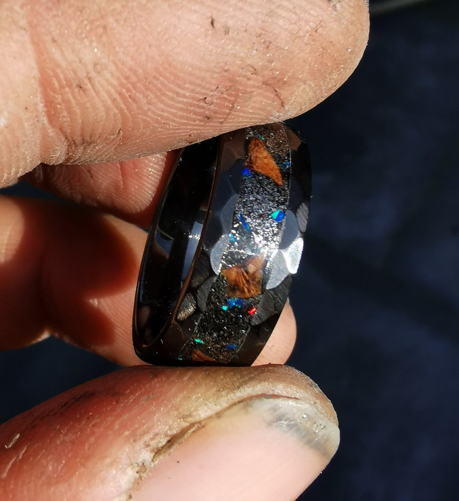 Male Engagement Dinosaur Bone Ring Triceratops Ring - Etsy