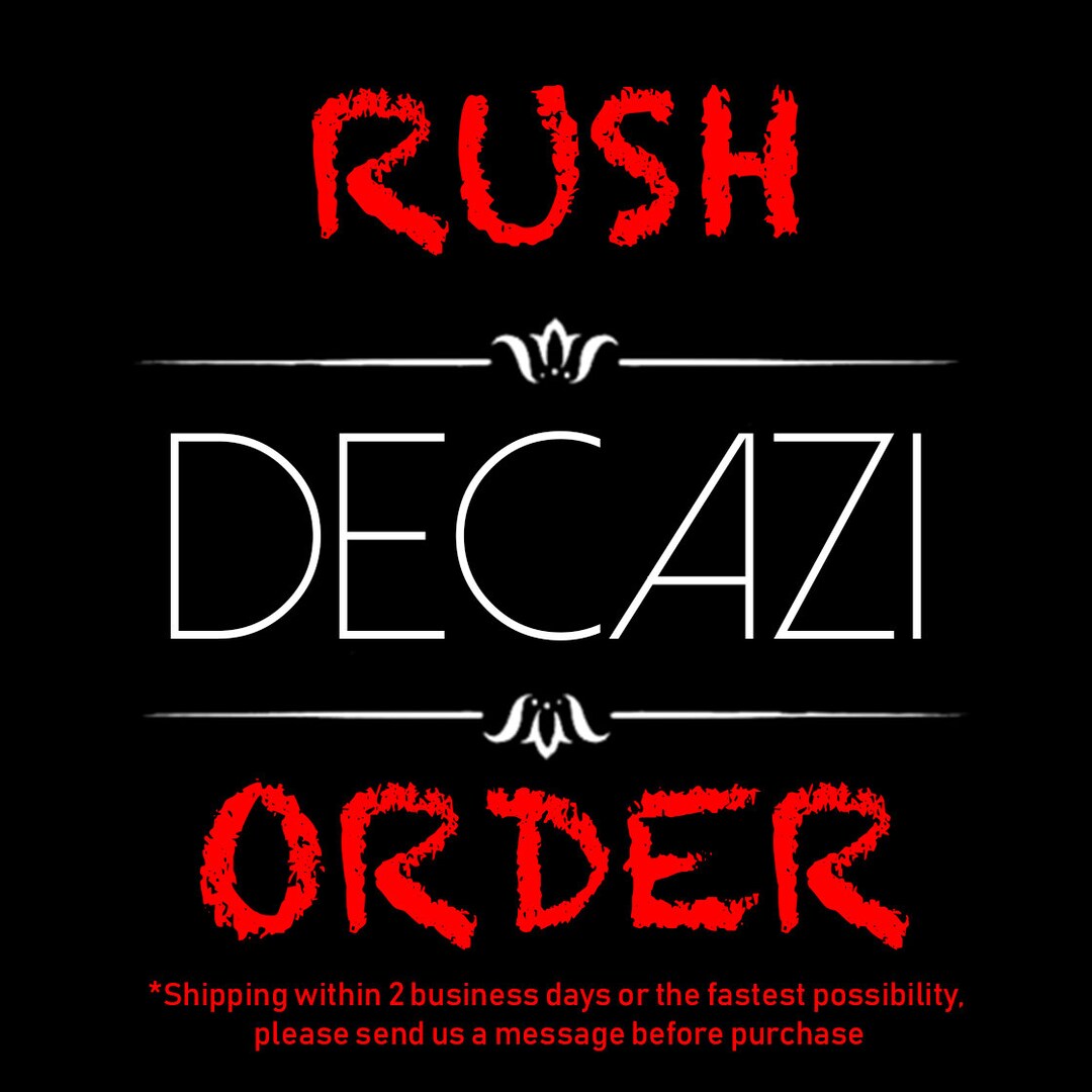 Rush Your Order, Shipped Within 24 Hours With a Maximum of 48 Hours ...
