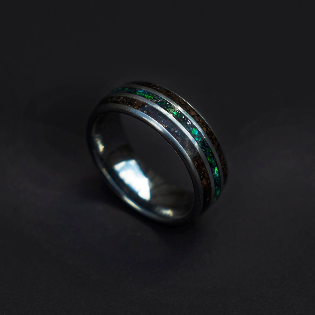 T-rex Fossil Ring, Mens Ring, Mens Engagement Ring, Dinosaur Bone Ring ...