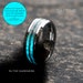 Titanium Shaving Ring. Glowstone Ring. Man Opal Ring. Unique Mens Ring ...