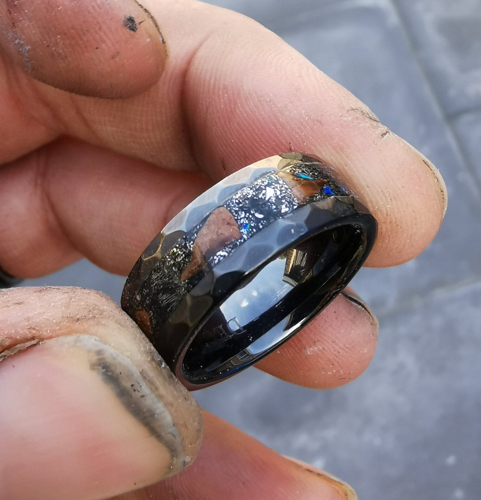 Male Engagement Dinosaur Bone Ring Triceratops Ring - Etsy