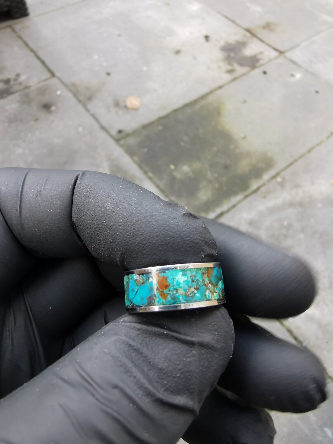 Chrysocolla ring Healing crystal ring chrysocolla jewelry | Etsy