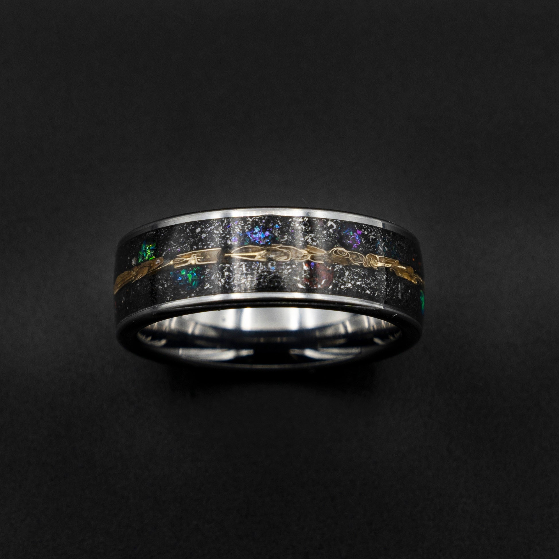 marvel infinity ring, Meteorite, mens opal, Lunar jewelry, Gold ...