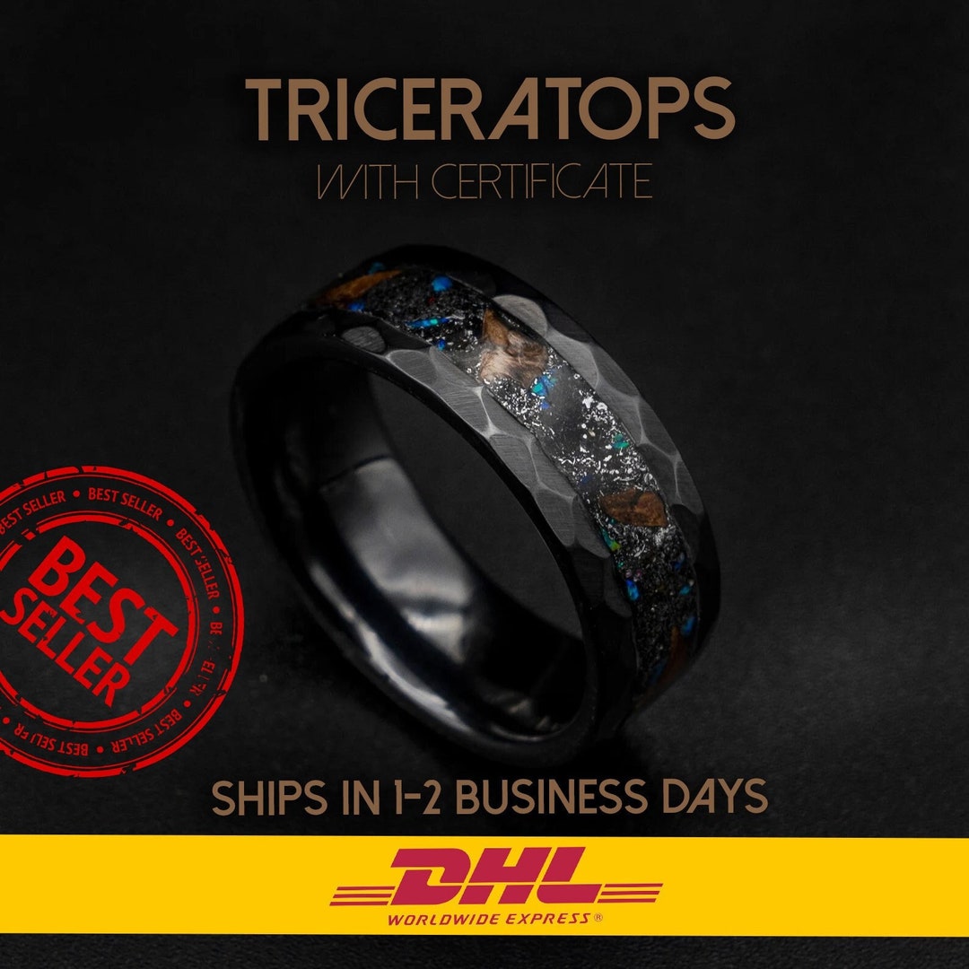 Male Engagement, Dinosaur Bone Ring, Triceratops Ring, Necklace, Men ...