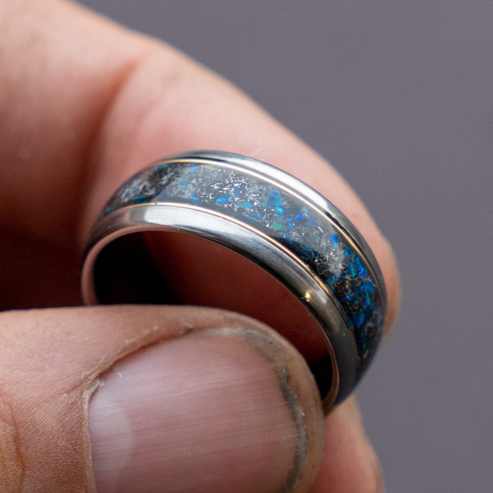 Mens Wedding Band Mens Ring Meteorite Ring Mens Wedding - Etsy
