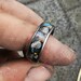 Glow Stone Ring, Genuine Opal, Australian Opal Ring, Meteorite Dust ...