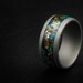 Sandblasted Tungsten Ring, Pallasite Metoerite Ring, Opal Ring, Mens ...