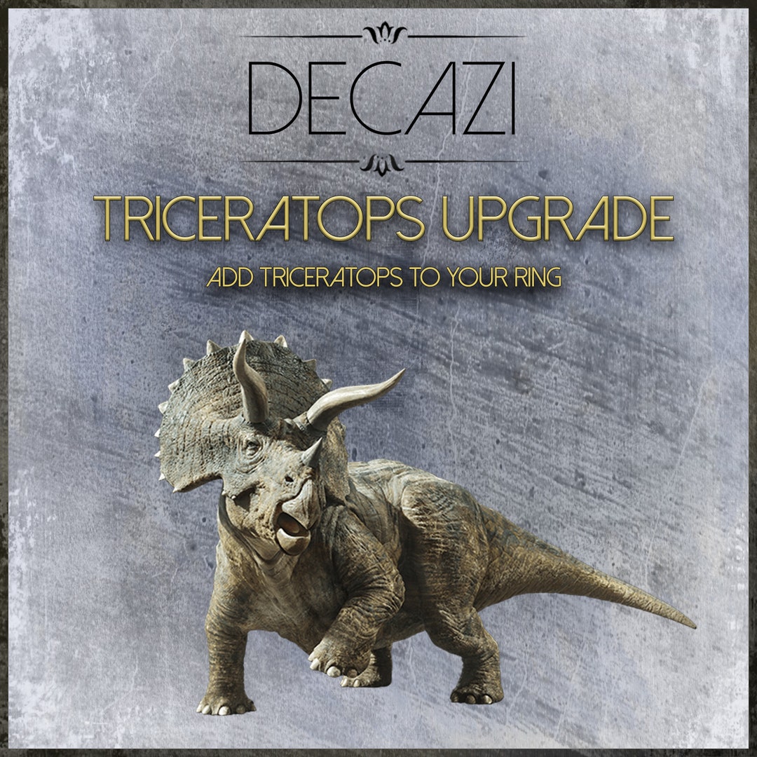 Triceratops Upgrade, Dinosaur Bone Ring, Fossil Ring, Upgrade Your Ring ...