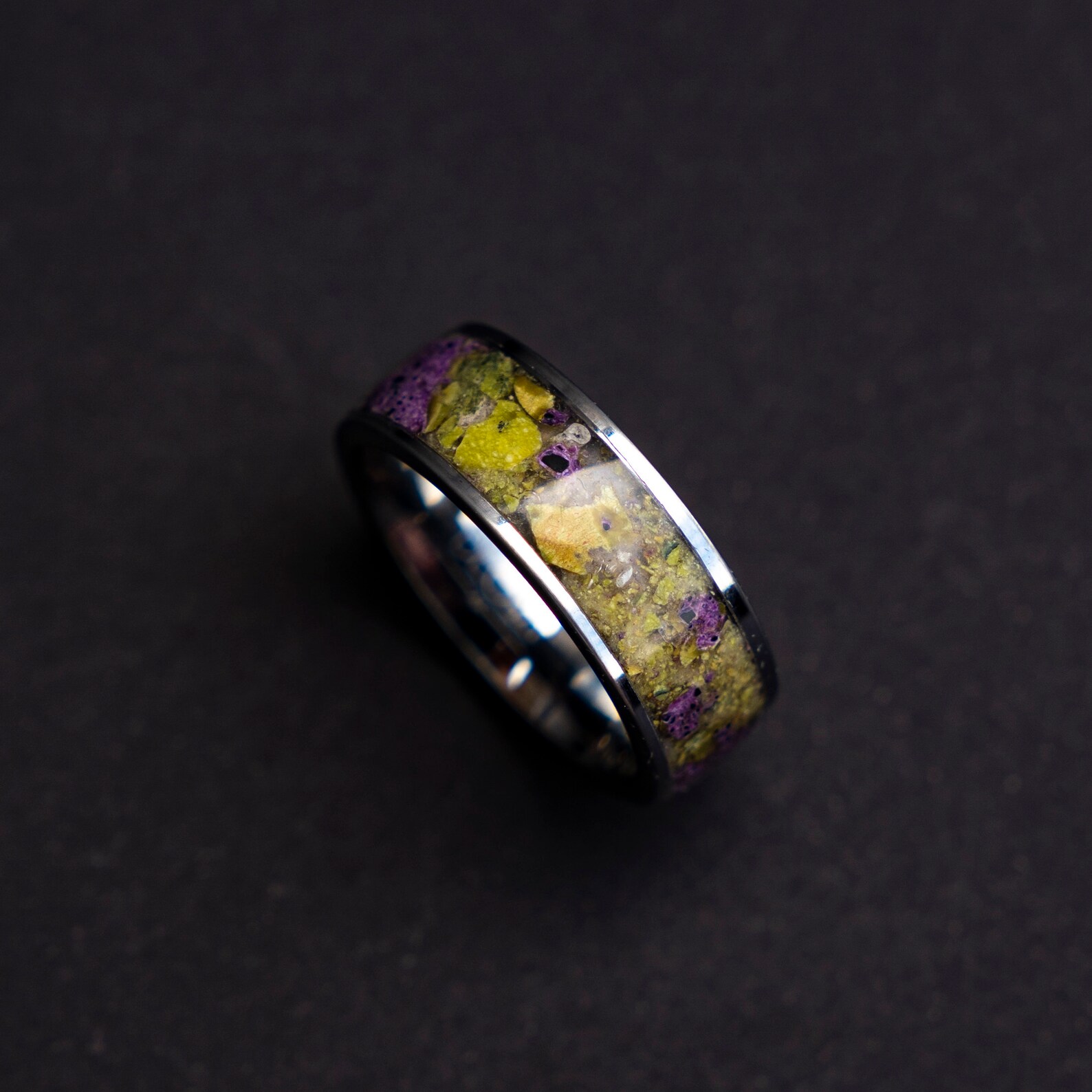 Atlantisite Ring Earth Stone Ring Glow in the Dark Ring - Etsy