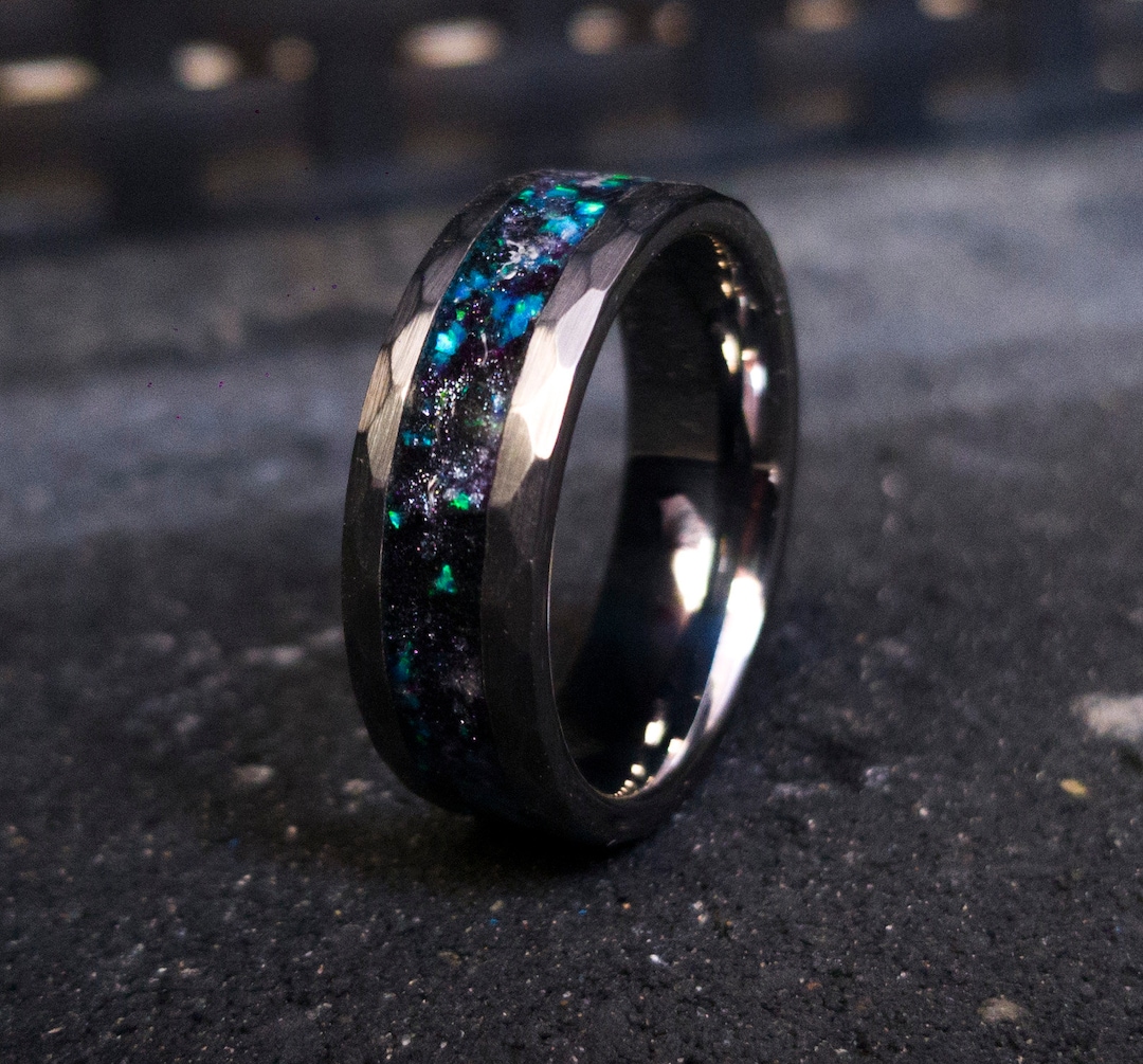 Meteorite Ring, Meteorite Jewelry, Meteorite Wedding, Meteorite Rings ...