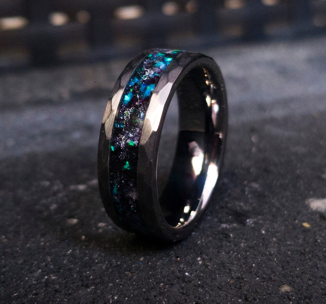 Meteorite Ring Meteorite Jewelry Meteorite Wedding - Etsy
