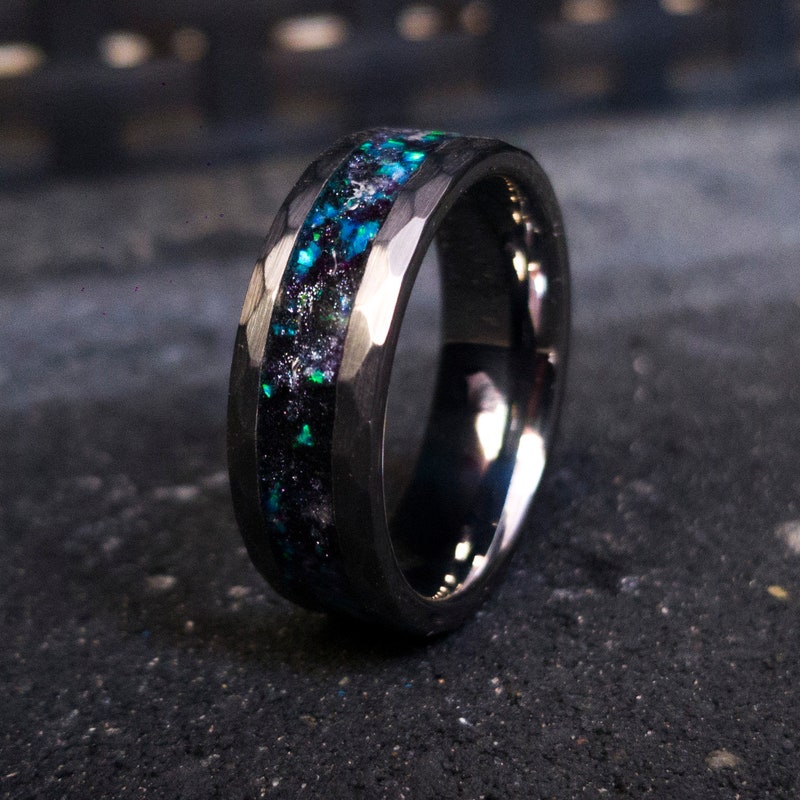 Meteorite Ring - Etsy