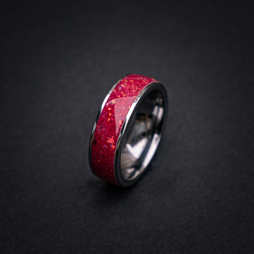 Mood Ring Men, Handmade Mood Changing Ring, Thermochromic Ring, Pink ...