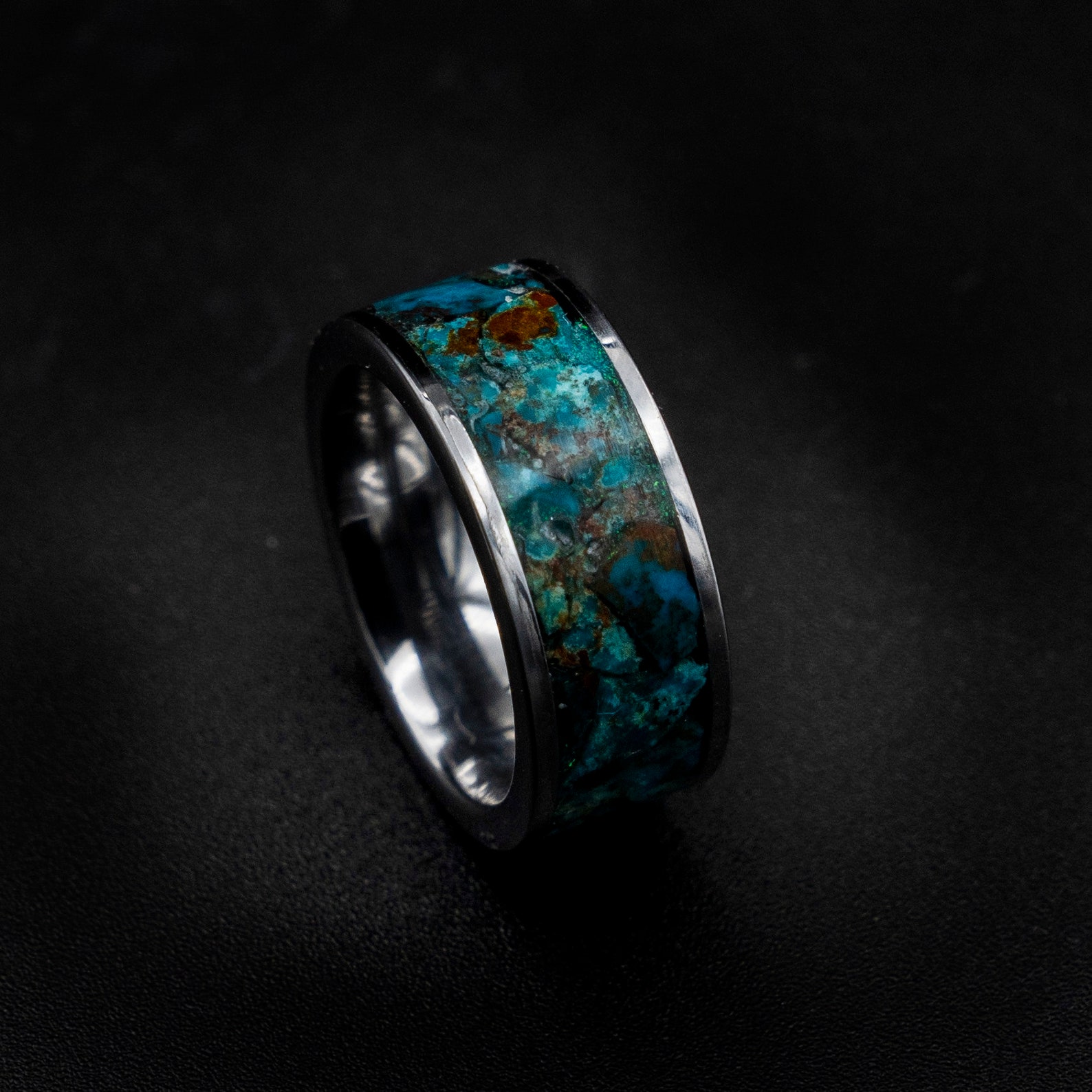 Chrysocolla ring Healing crystal ring chrysocolla jewelry | Etsy