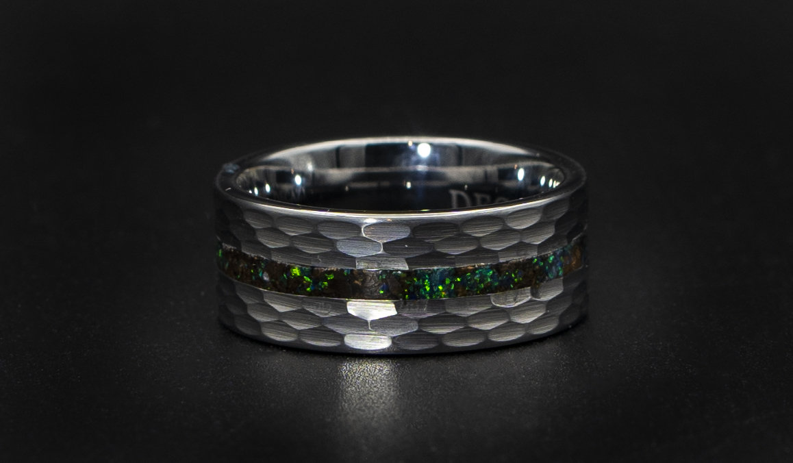 Dinosaur bone mens wedding ring, t rex bone ring, dinosaur mens ring ...