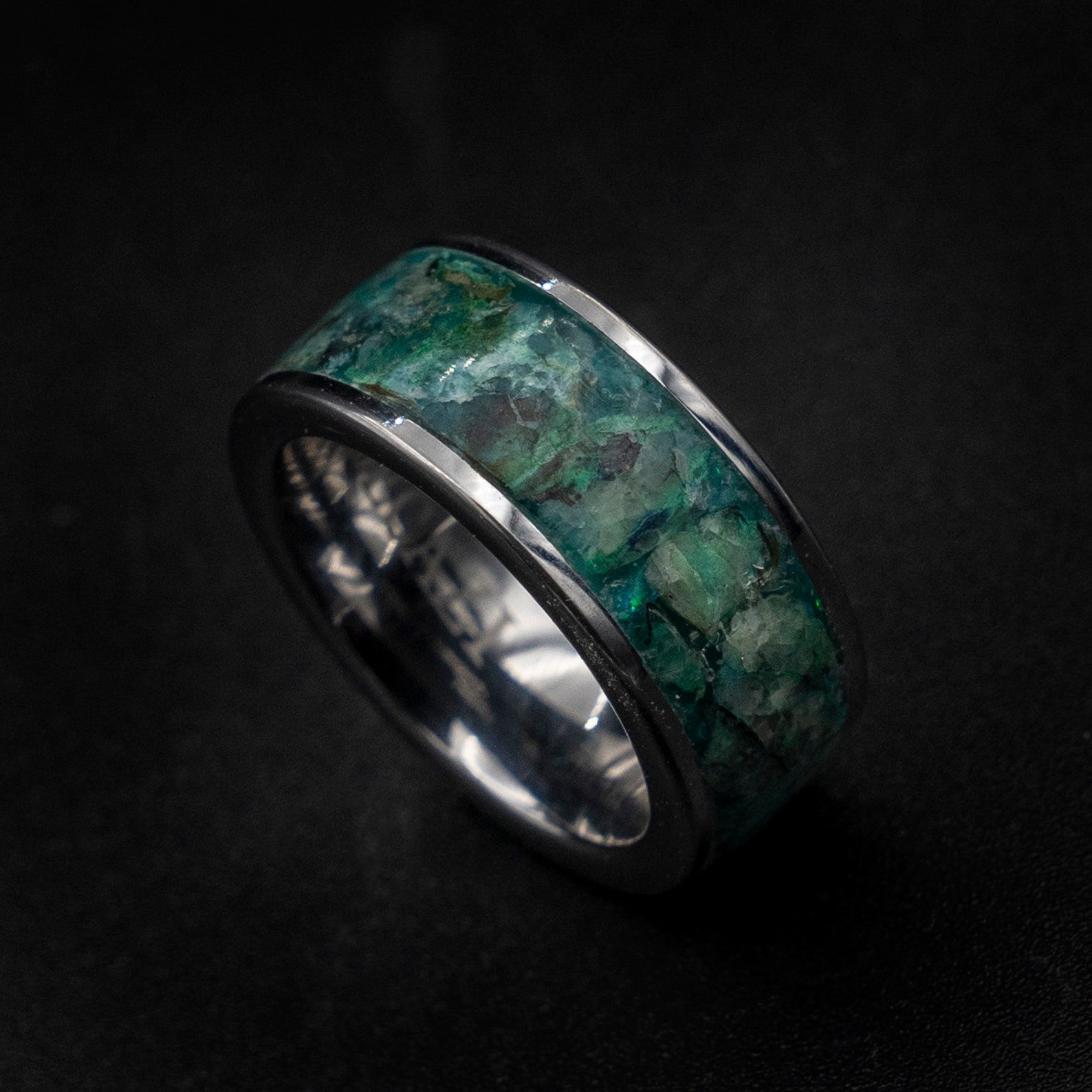 Quantum Quattro Ring Glow in the Dark Ring Healing Crystal | Etsy