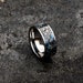 Titanium Shaving Ring. Glowstone Ring. Man Opal Ring. Unique Mens Ring ...