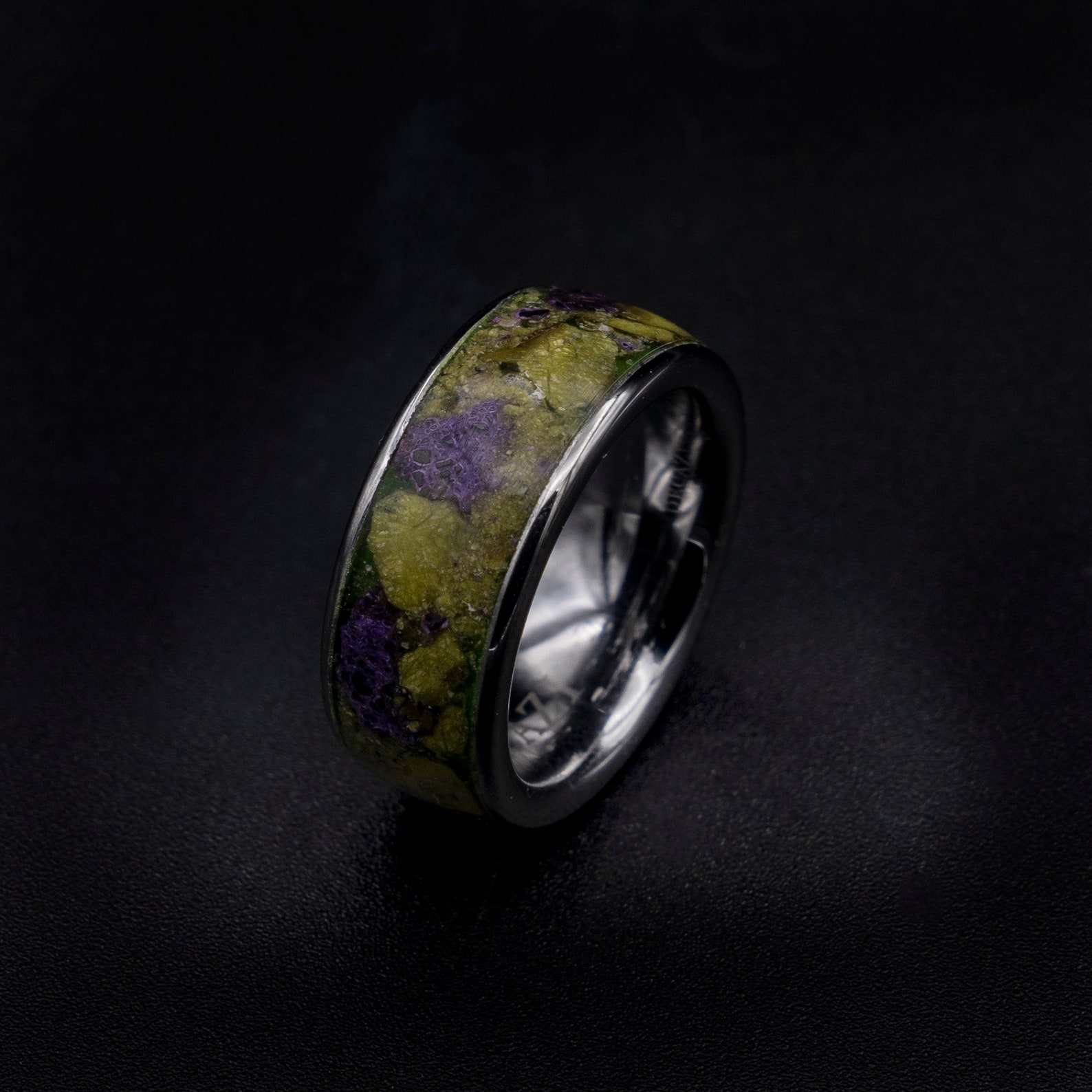 Atlantisite Ring Earth Stone Ring Glow in the Dark Ring - Etsy