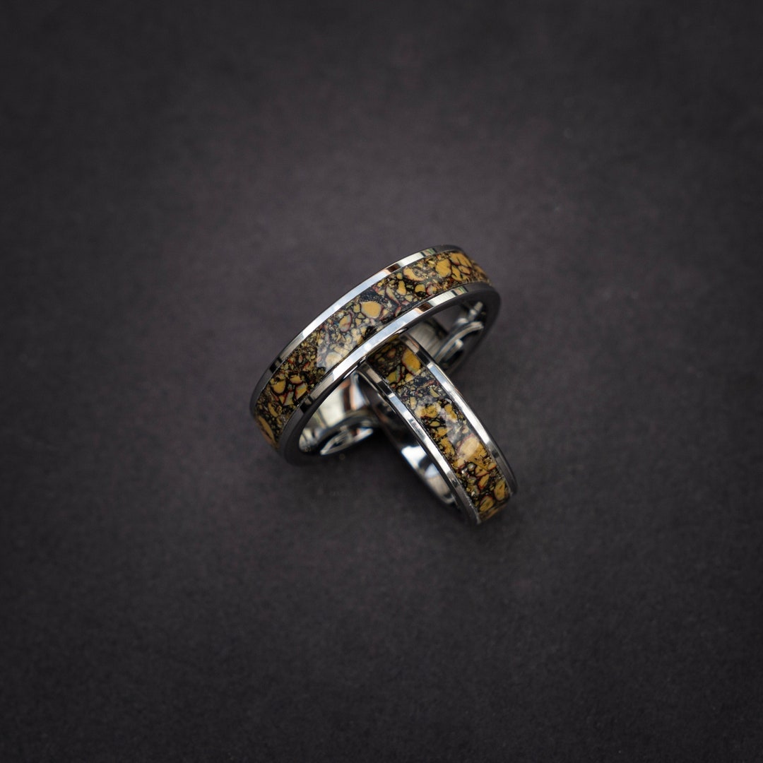 Dino Trustone Tungsten Ring Set, Best Friend Rings, Couple Ring Set ...