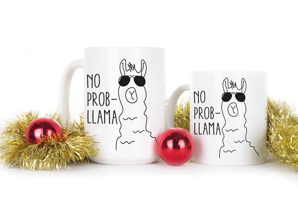 Cute Prob Llama Gift No Problama Gift No Problama Cute Prob | Etsy