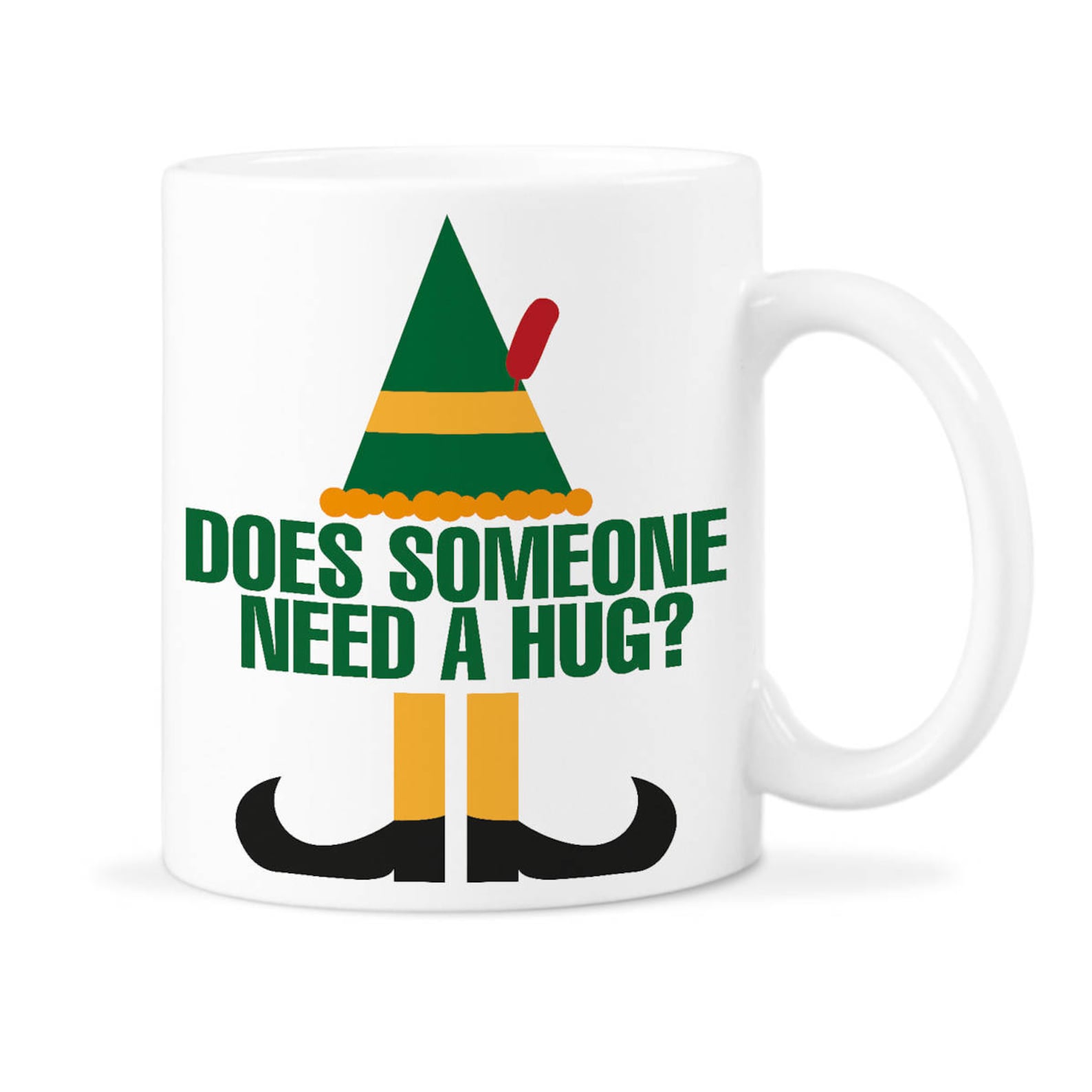 Elf Mug Elf Movie Buddy the Elf Does Someone Need a Hug Elf Coffee Mug ...