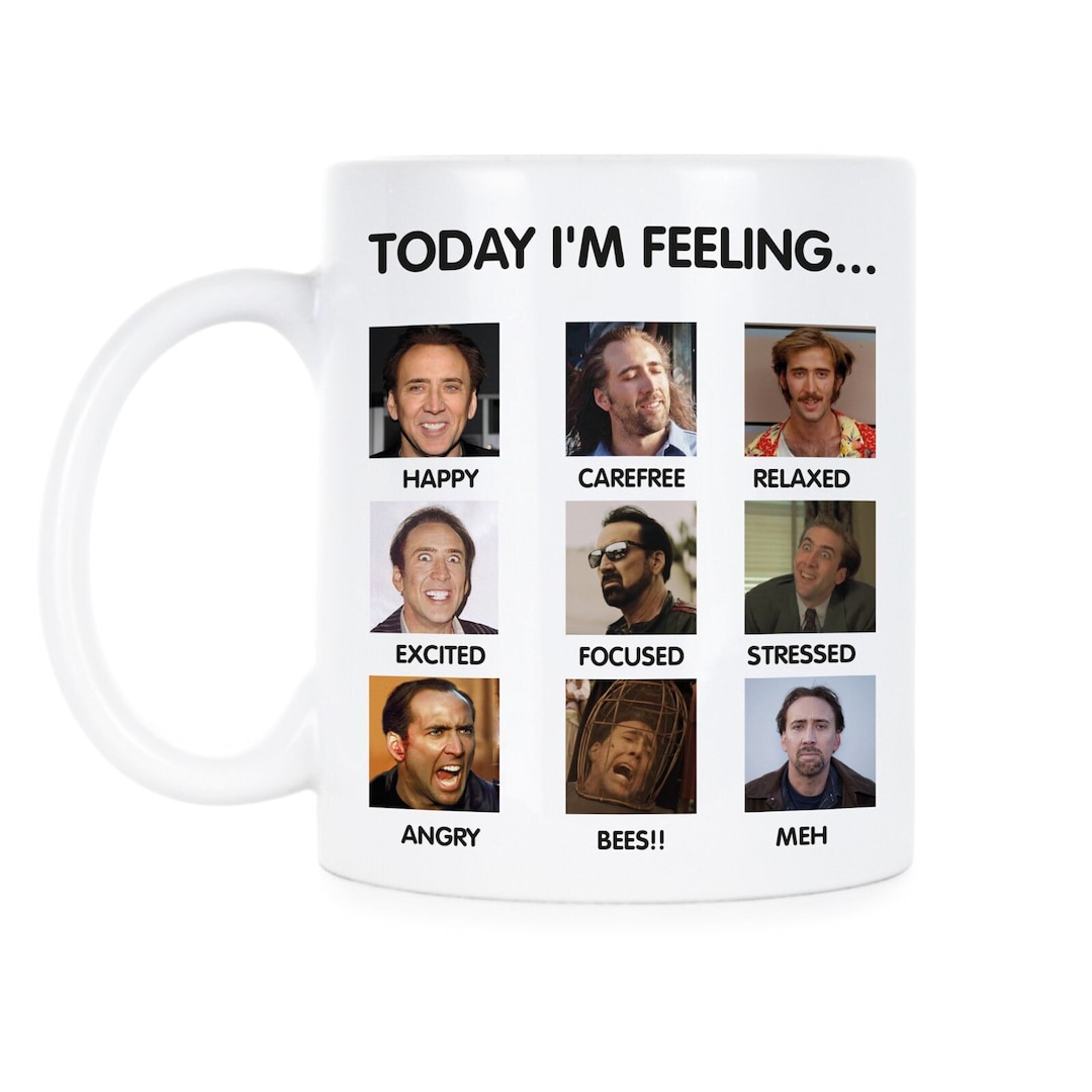 Nicolas Cage Mug Funny Meme Gift for Fans and Movie Lovers - Etsy