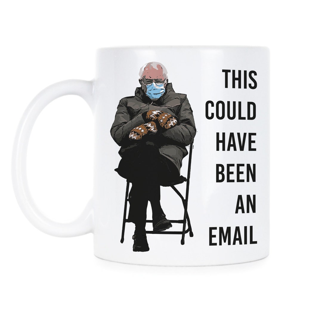 Bernie Sanders Mug With Mittens Meme, Funny Political Democrat Gift - Etsy