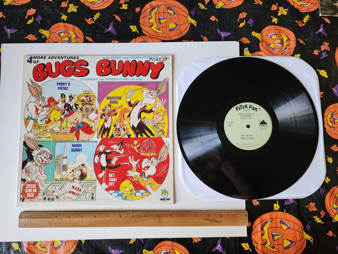 Vintage 4 More Adventures of Bugs Bunny Mel Blanc Peter Pan Warner Bros ...