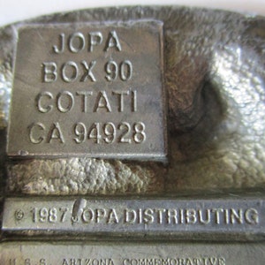 Vintage WWII Pearl Harbor U.S.S. Arizona Memorial Belt Buckle JOPA ...