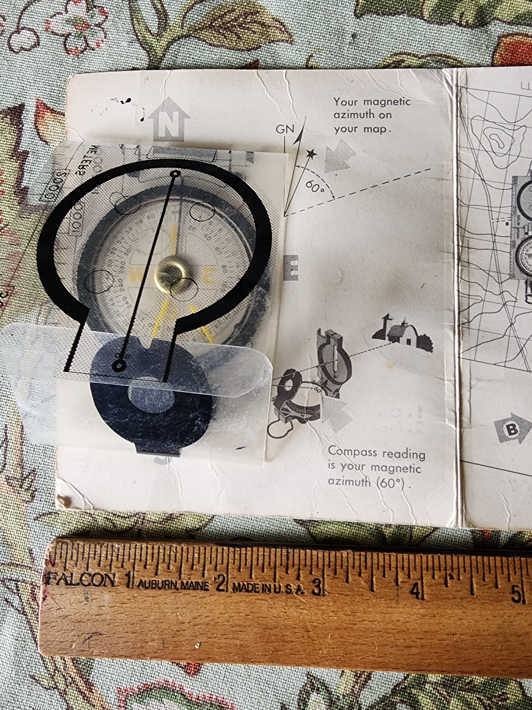 Vintage US Army Compass Military Artillery Training Folding - Etsy