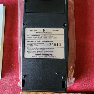 Vintage Commodore Electronic Calculator 796M Red LED W Case - Etsy