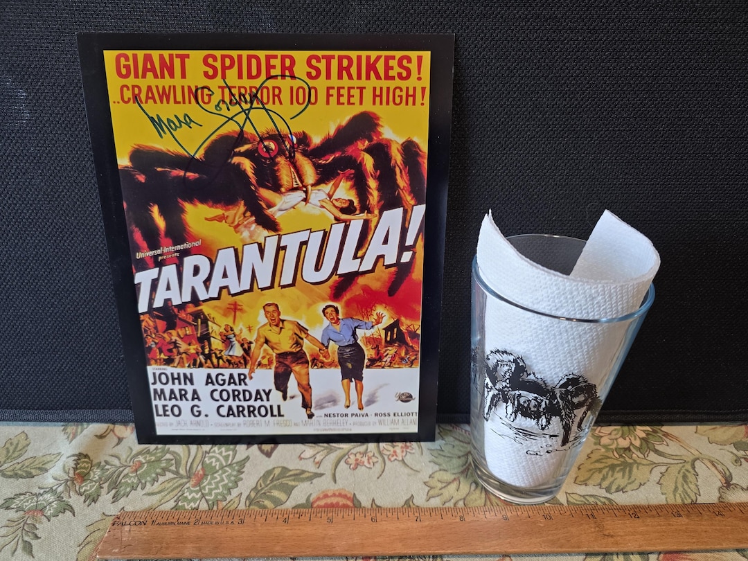 Vintage Signed Mara Corday Actress Tarantula Sci Fi Movie Ad Reprint 8 ...