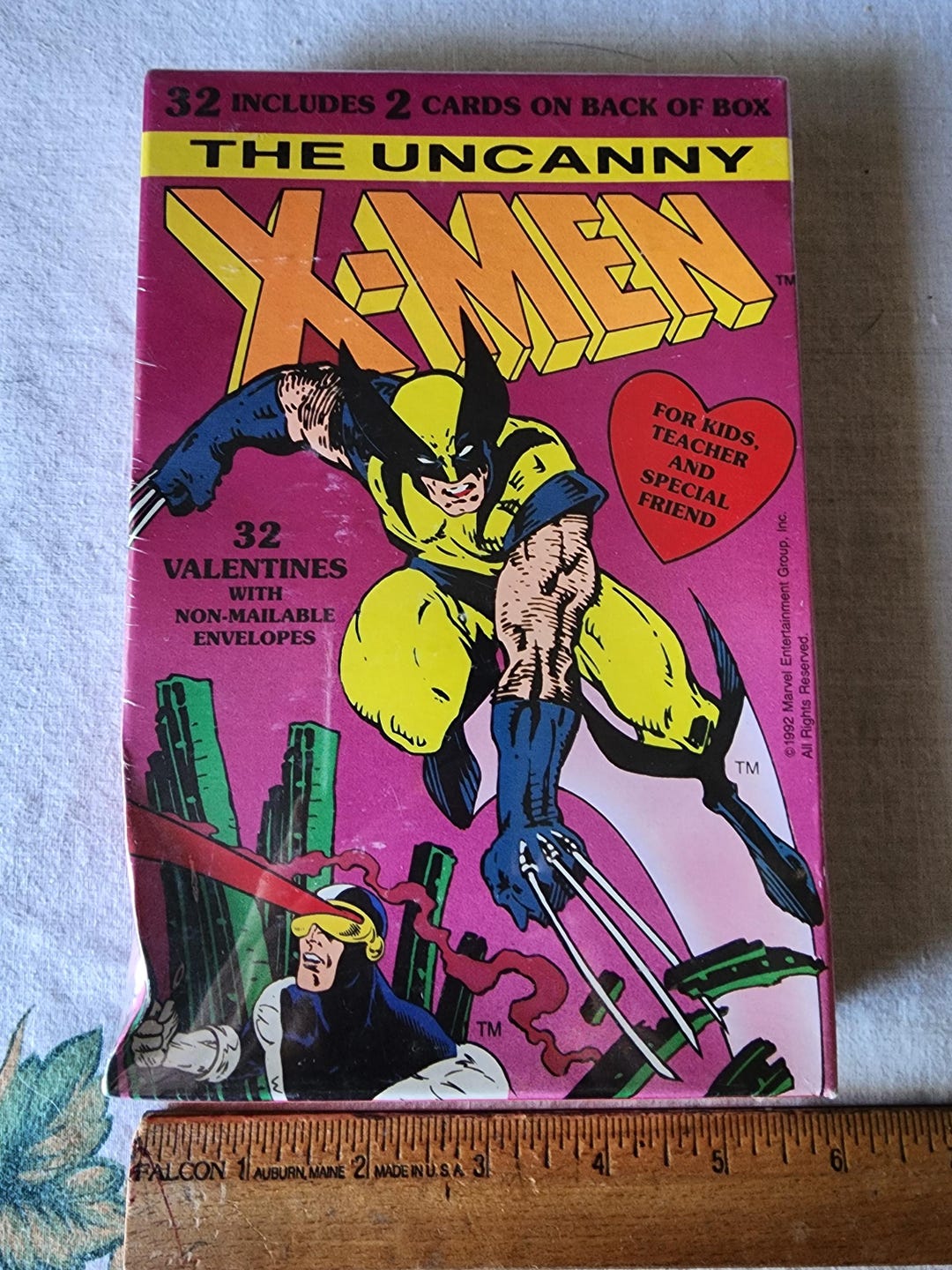 Vintage the Uncanny X-men Valentine Day Cards Sealed Box Marvel Stan ...