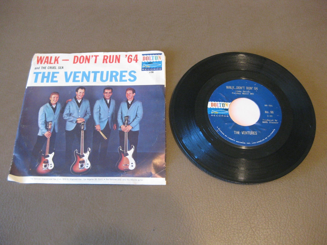 The Ventures Band Walk Don't Run & Cruel Sea 45 Music Record With ...