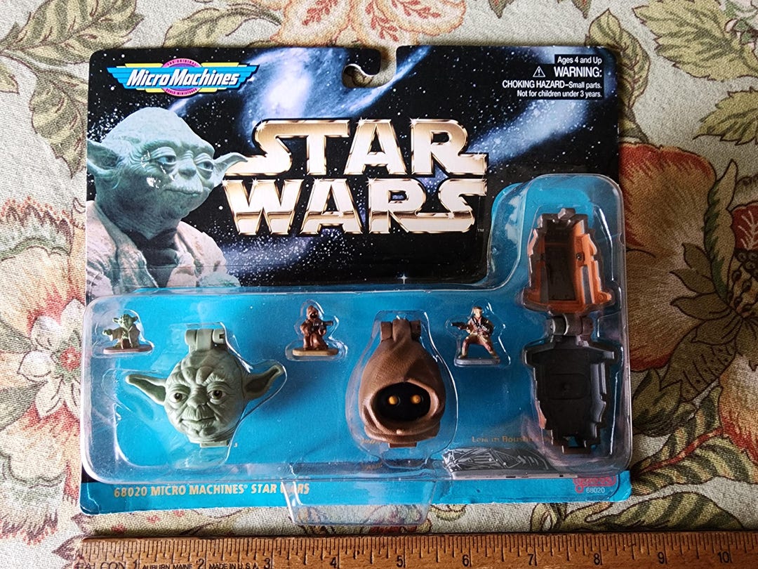 Vintage Micro Machines Star Wars Yoda Jawa Princess Leia Collection III ...